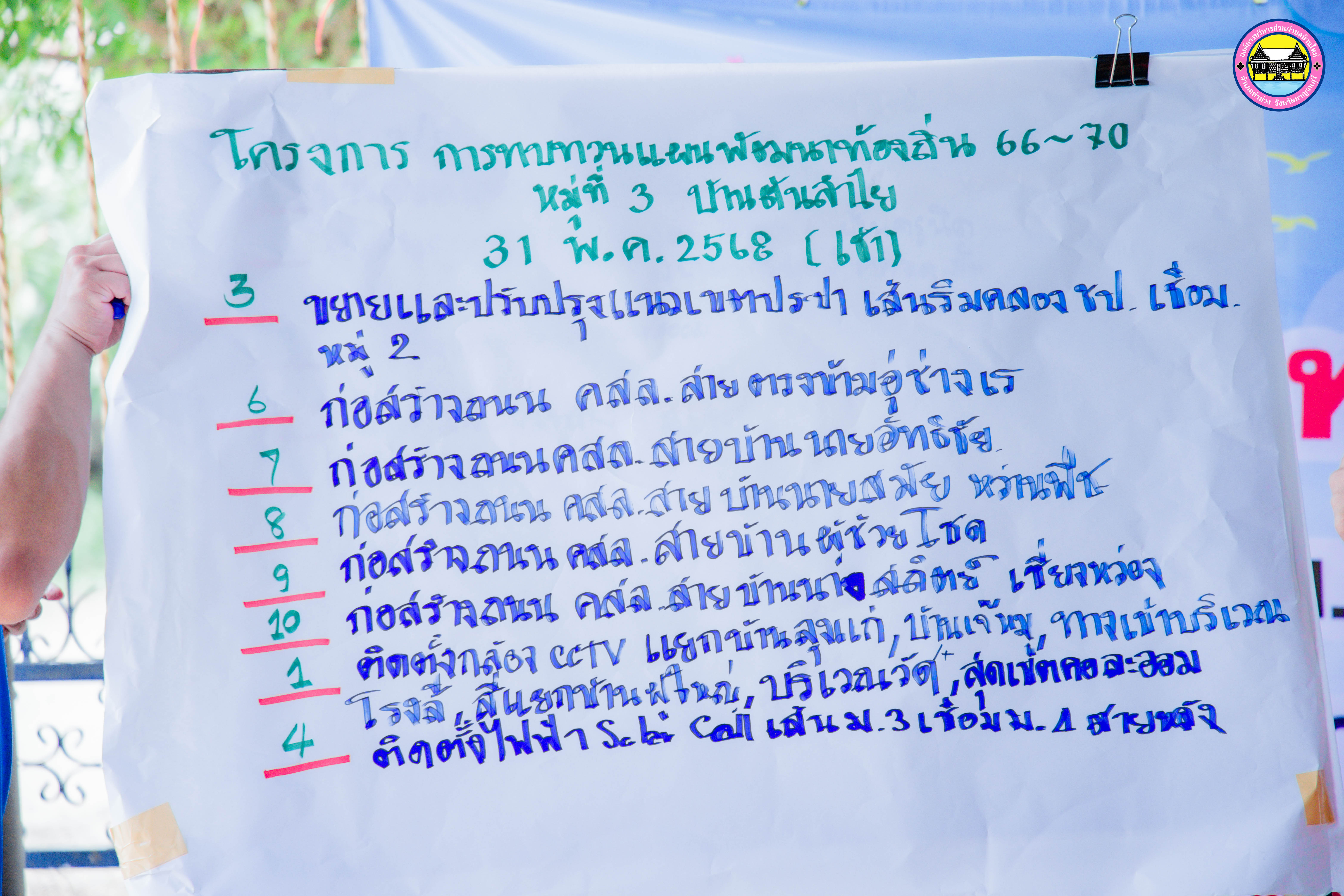อบต.บ้านใหม่ ดำเนินโครงการการทบทวนแผนพัฒนาท้องถิ่น (พ.ศ. 2566- 2570)